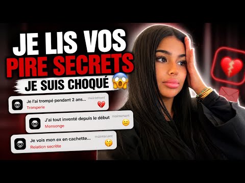 JE RÉAGIS à VOS PIRES SECRETS (ça me choque...)
