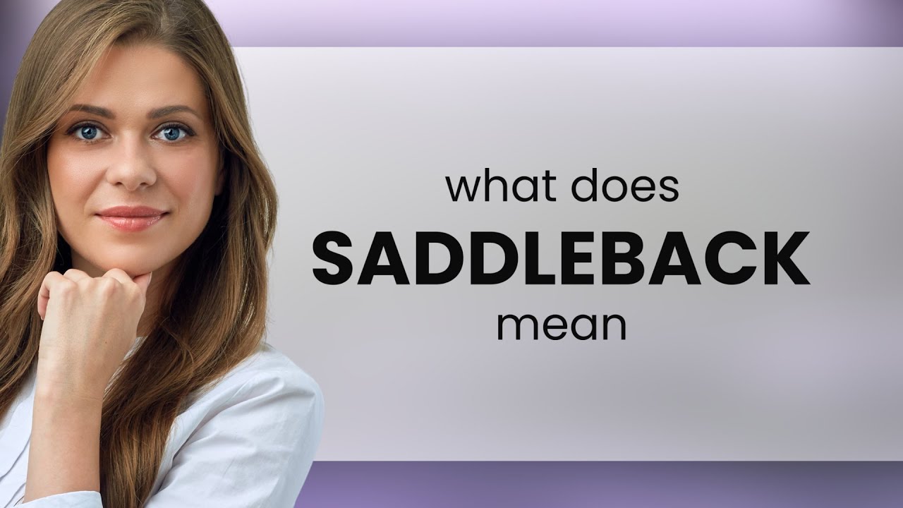 Saddleback • meaning of SADDLEBACK - YouTube