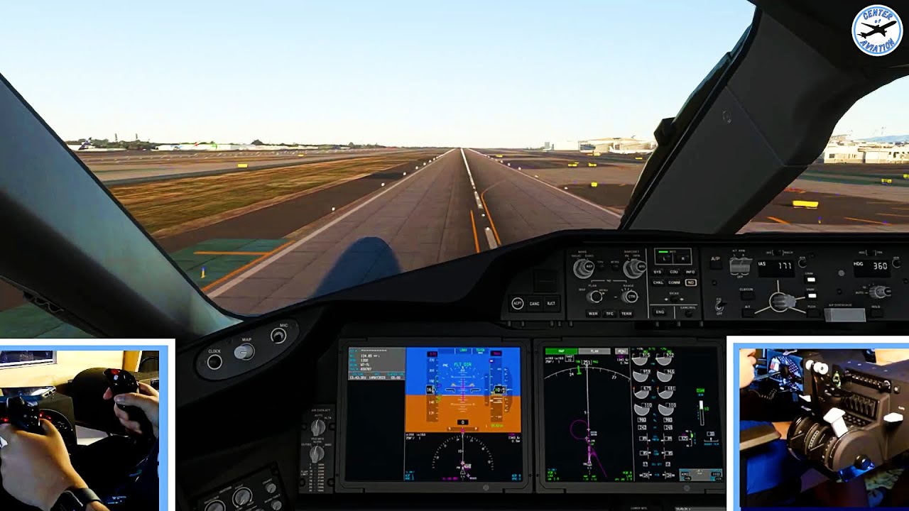 NEW BOEING 787 Startup, Taxi, & Takeoff LAX (Honeycomb Alpha/Bravo ...