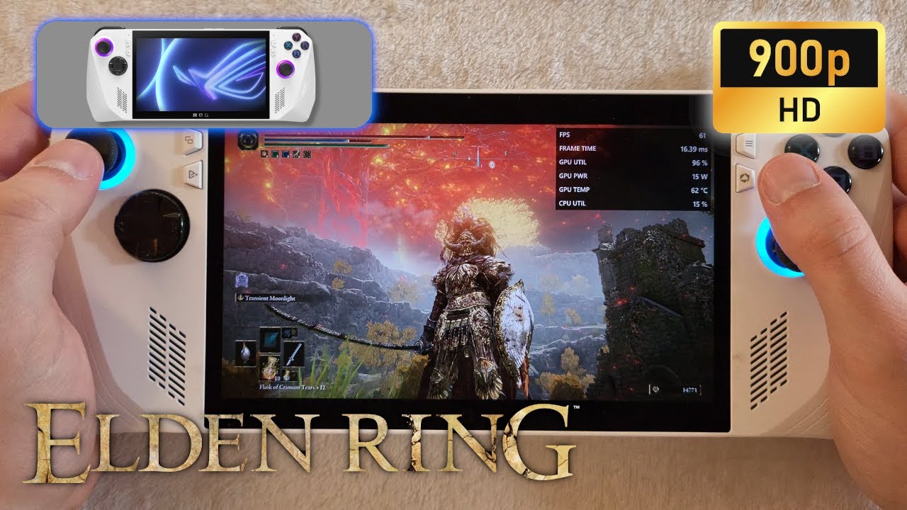ASUS ROG Ally | Elden Ring | 900p | AFMF - Medium settings - YouTube