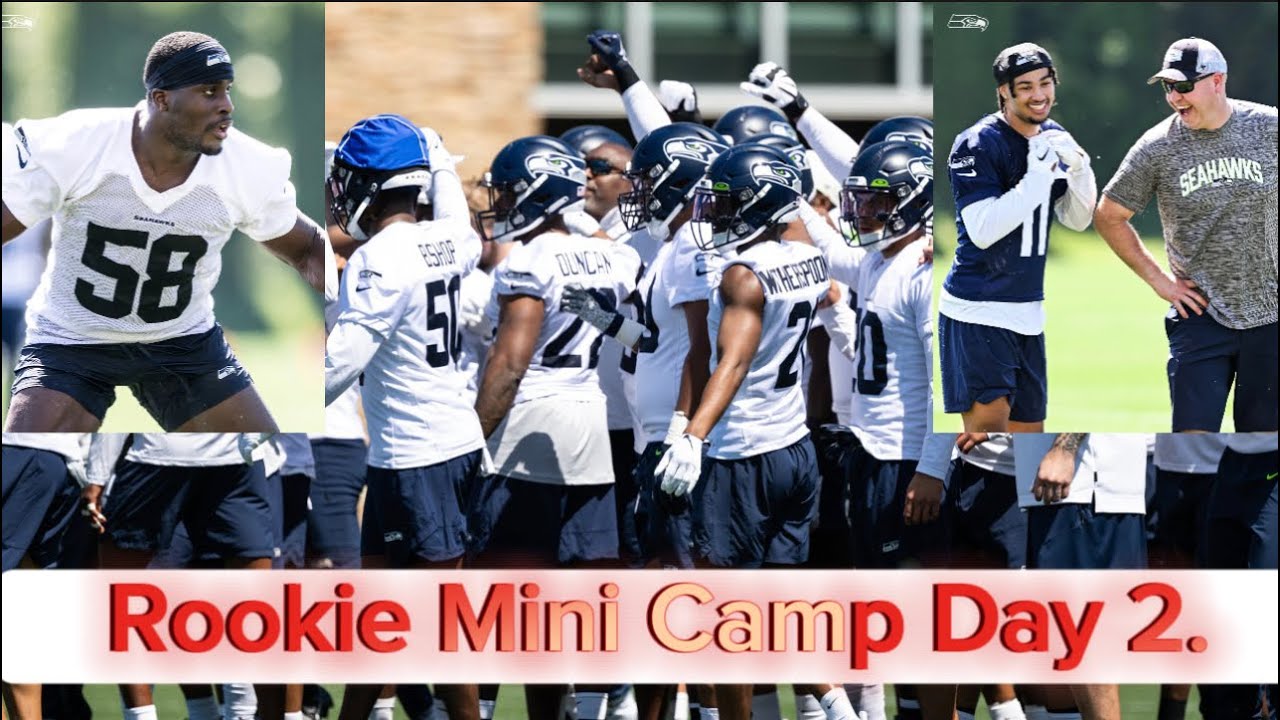 Seahawks Rookie Mini Camp Day 2. - YouTube
