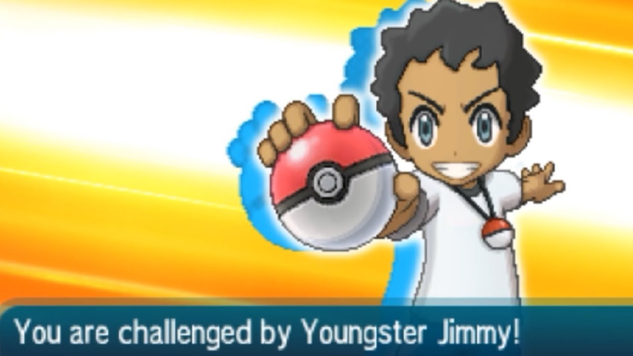 Pokemon Sun & Moon - Youngster Jimmy - Trainer Route 1 - YouTube