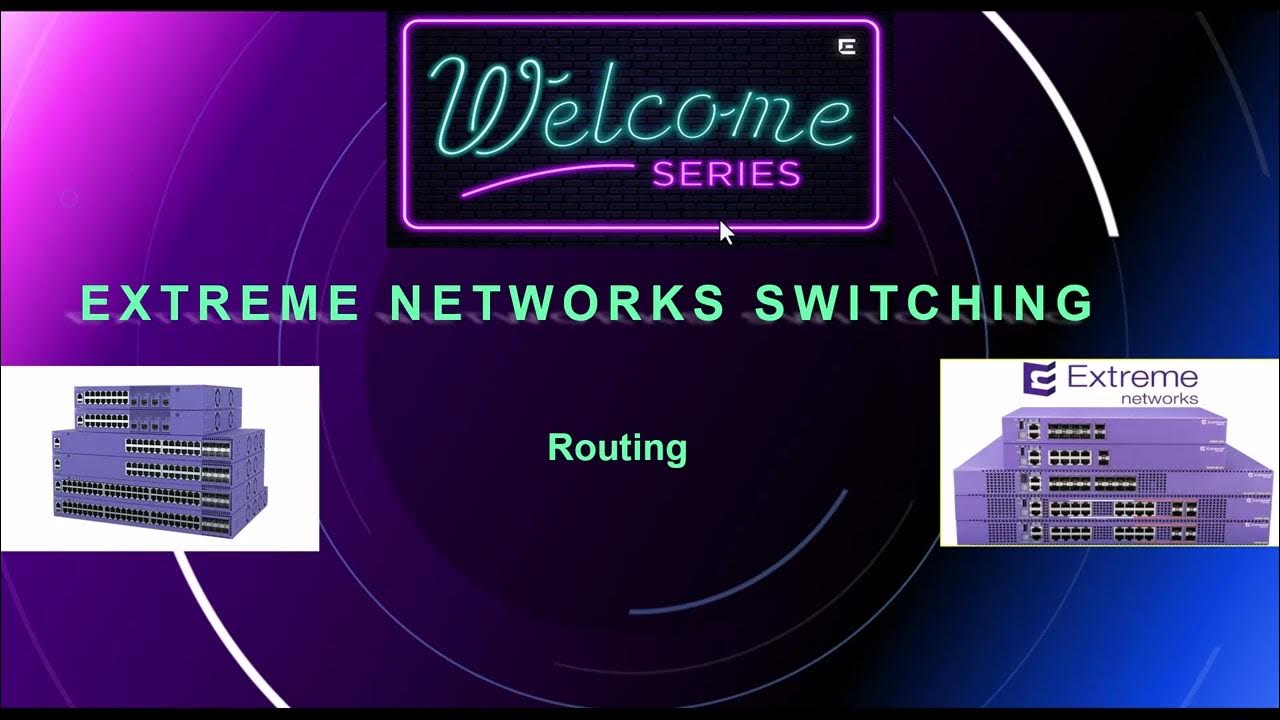 EXTREME NETWORK -ROUTING (Static Route -Multinetting) sv - YouTube