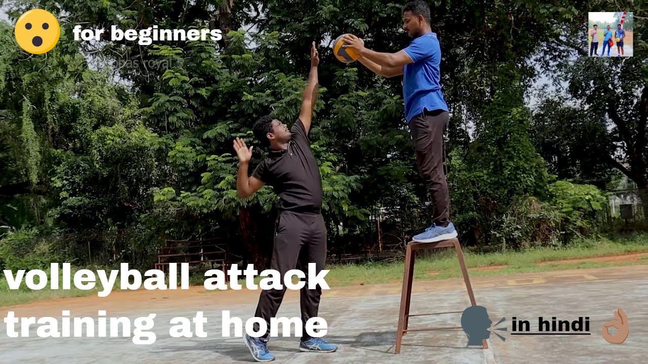volleyball attack training at home 2024 |best jump attack|volleyball ...