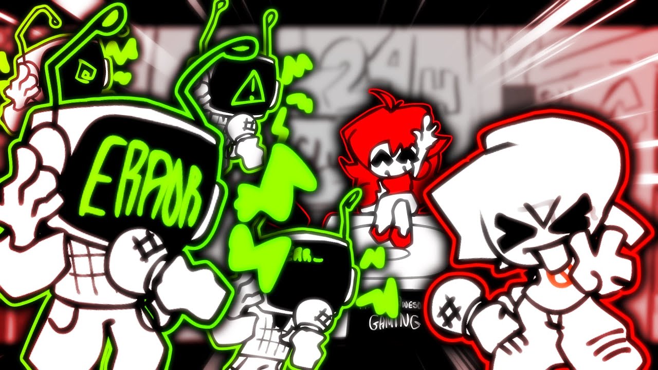 Green FNF Friday Awesome Gaming [Mod] - YouTube