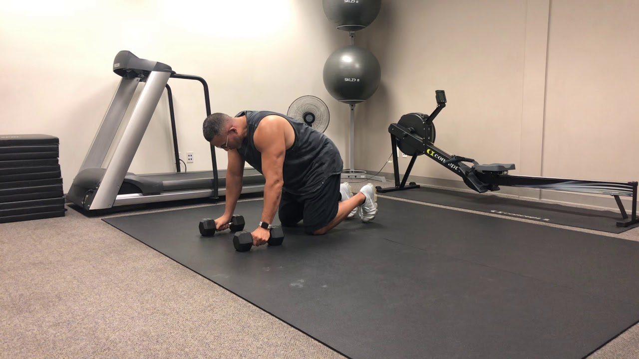 Plank Tricep Kick-Back - YouTube