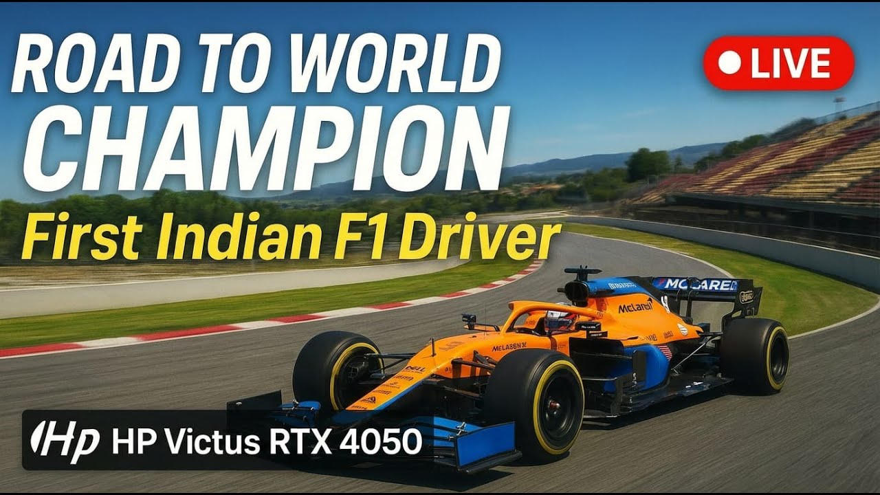 First Indian F1 Driver | Road to World Champion 🏎️ | Barcelona Live ...