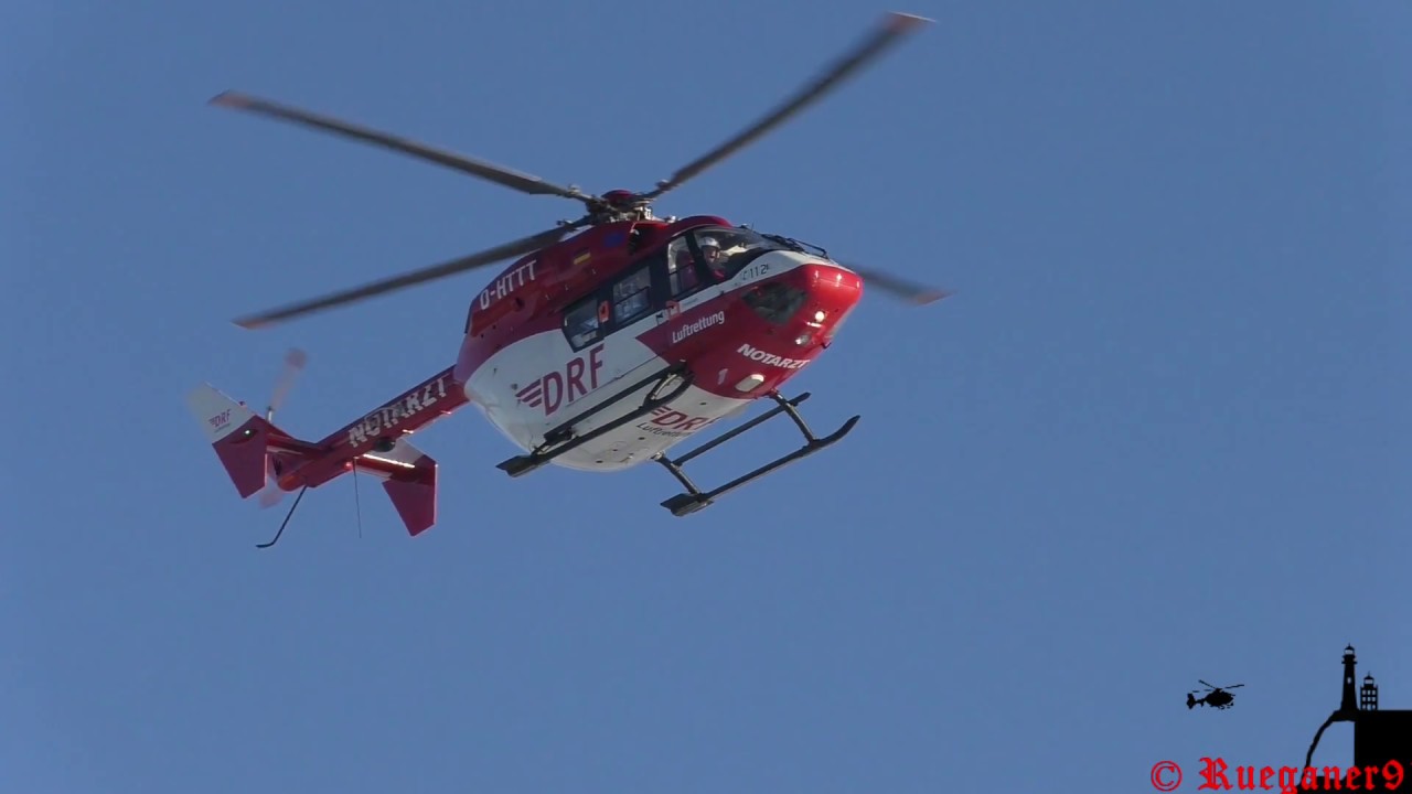 [HD] Christoph Weser BK 117 Anflug und Start EDXQ Rotenburg Flugplatz ...