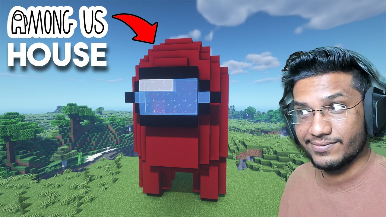 My NEW AMONG US HOUSE ( Minecraft Hindi Gameplay ) - YouTube
