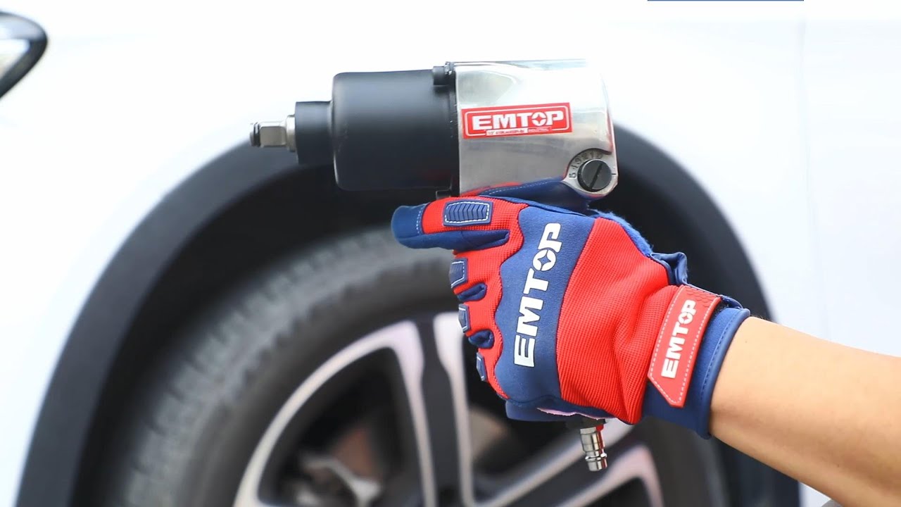 EMTOP Air Impact Wrench EATL126801 - YouTube