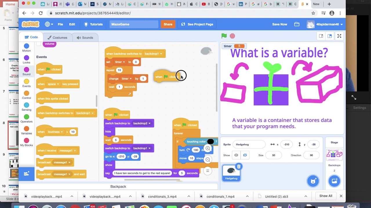 Create A Variable In Scratch YouTube Create A Variable In Scratch YouTube