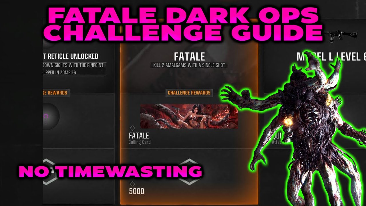 "FATALE" Dark Ops Challenge Guide (Easy Strategy) No Gobblegums - YouTube