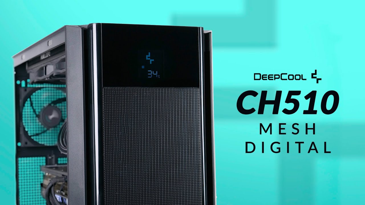 DeepCool CH510 Mesh Digital - This Case Has A Temp Monitor 🌡️ - YouTube