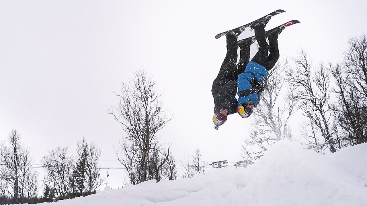 Ski Tandem Backflip - Jesper Tjäder & Øystein Bråten - YouTube