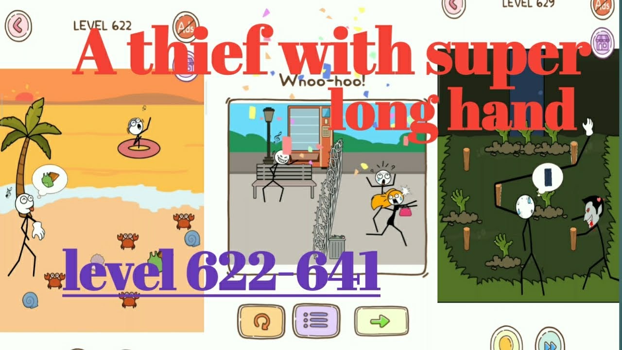 A thief with super long hand #puzzle #gameplay gameplay level 622-641 ...
