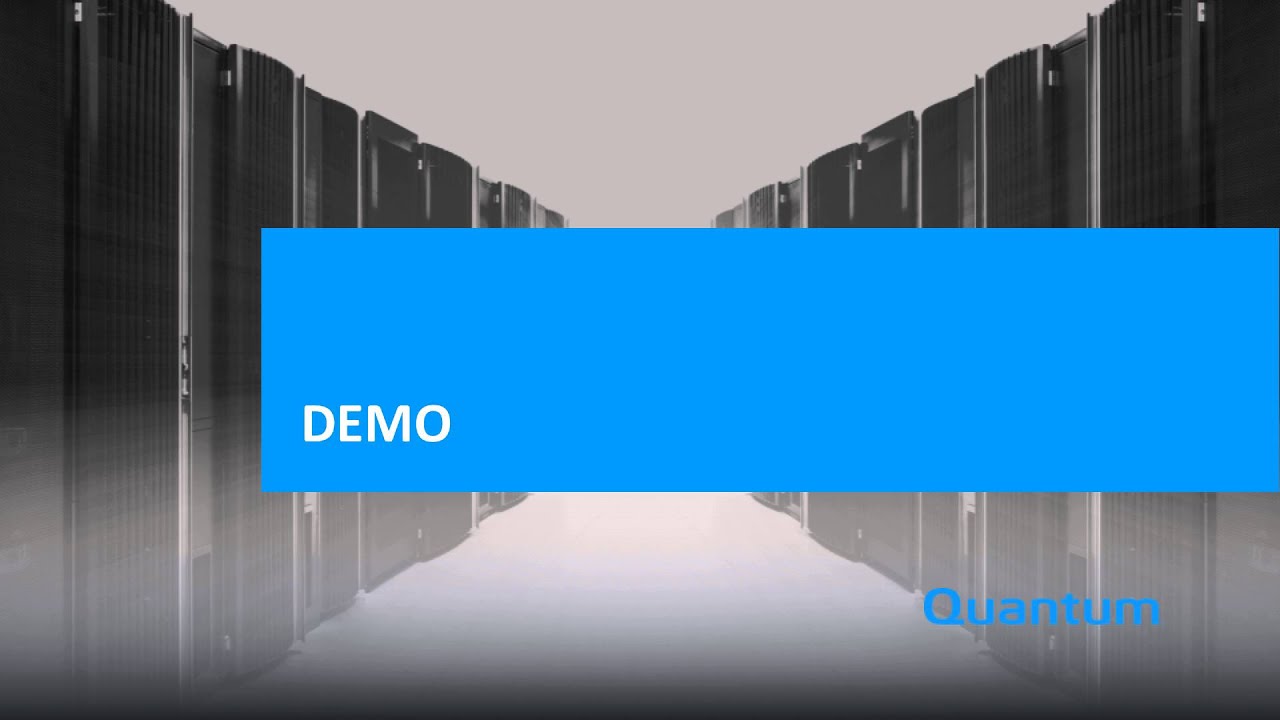 Quantum QXS Hybrid Storage Demo - YouTube