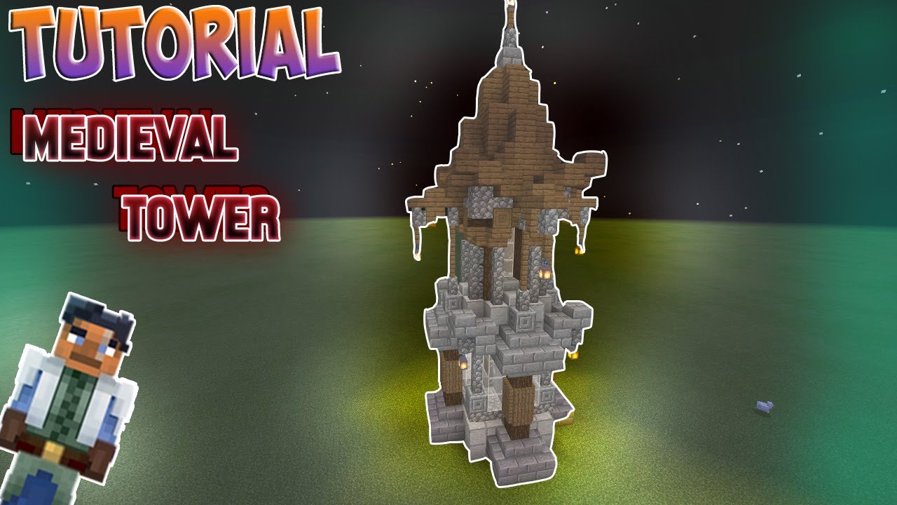Minecraft tutorial(3):Medieval tower - YouTube
