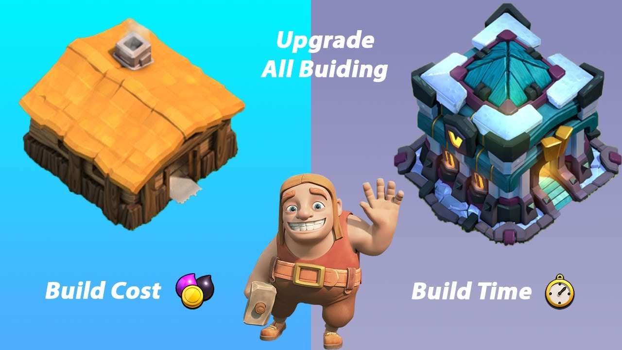 Upgrade All Buildings In Clash Of Clans. Every Level Of Every Buildings ...
