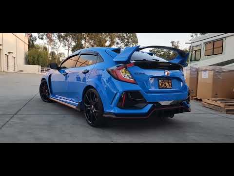 My stock 21 Boost Blue Type R FK8 - YouTube