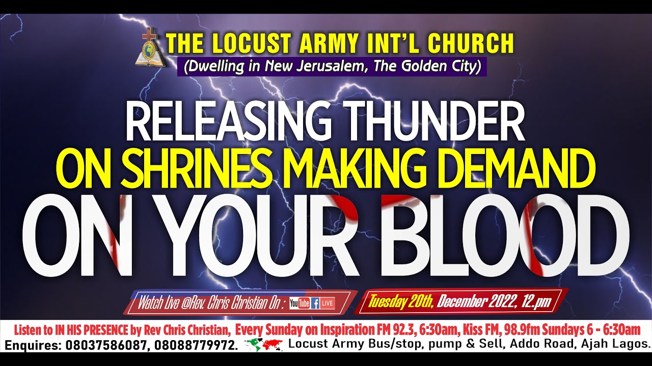 Rev. Chris Christian - RELEASING THUNDER ON SHRINES MAKING DEMAND ON ...