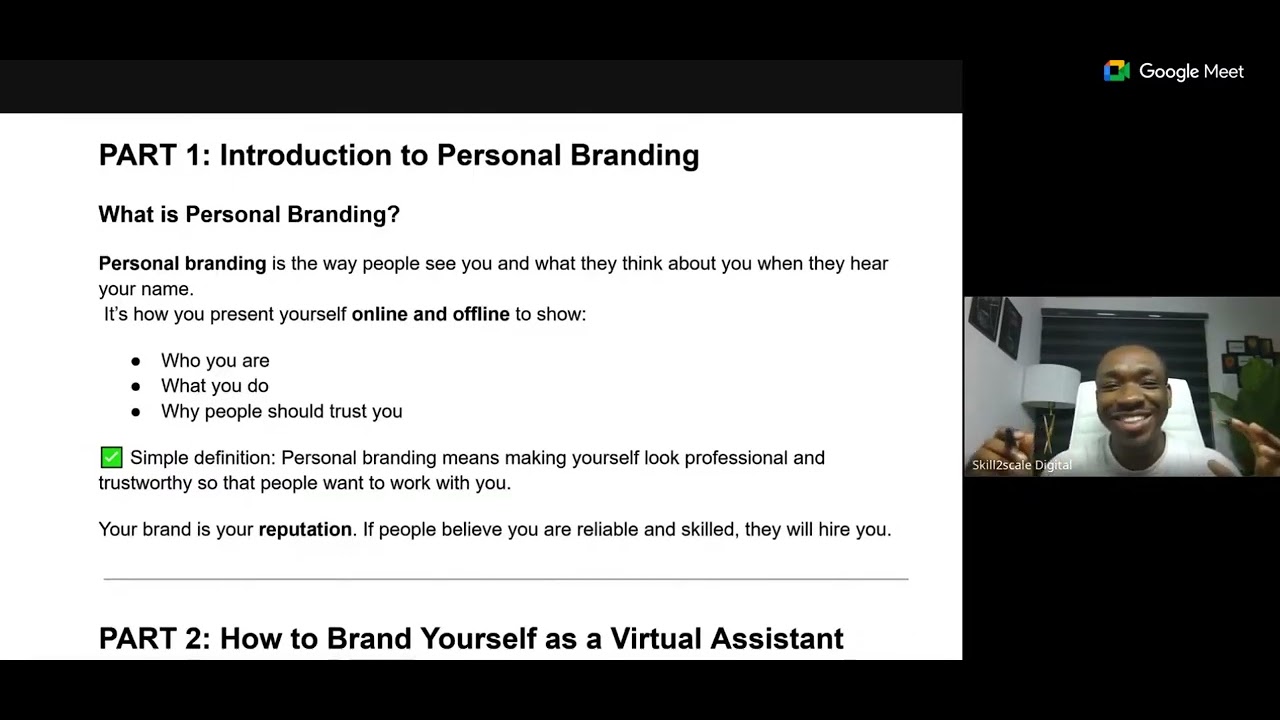 How to build your brand as a virtual assistant - YouTube