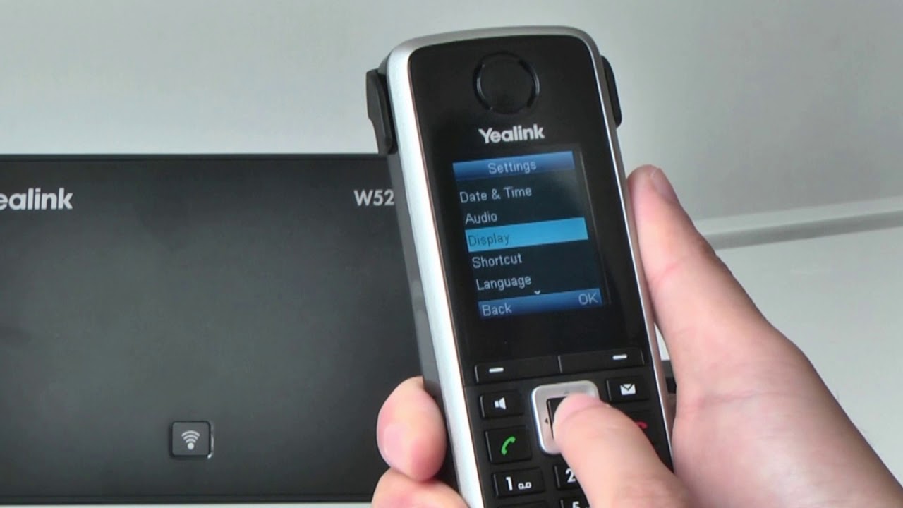 W52P DECT IP Phone - Time and Date - YouTube