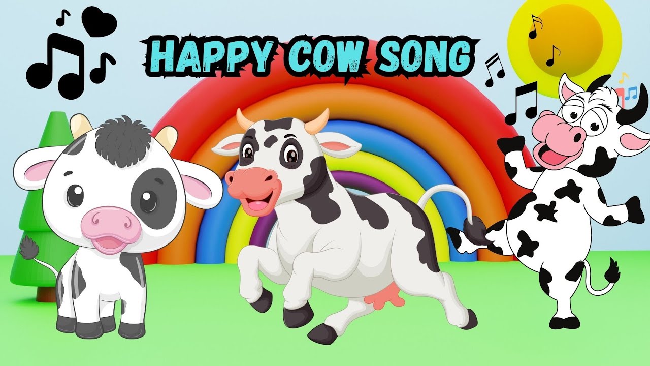 i'm a Happy Cow Song - ABC Learning Video Songs Phonics songs, A for ...