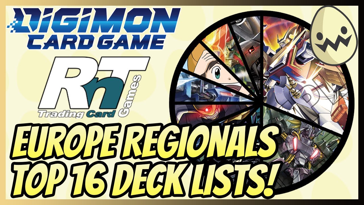 Digimon Card Game: Top 16 Deck Lists! Raid'n'Trade EU Regionals! - YouTube