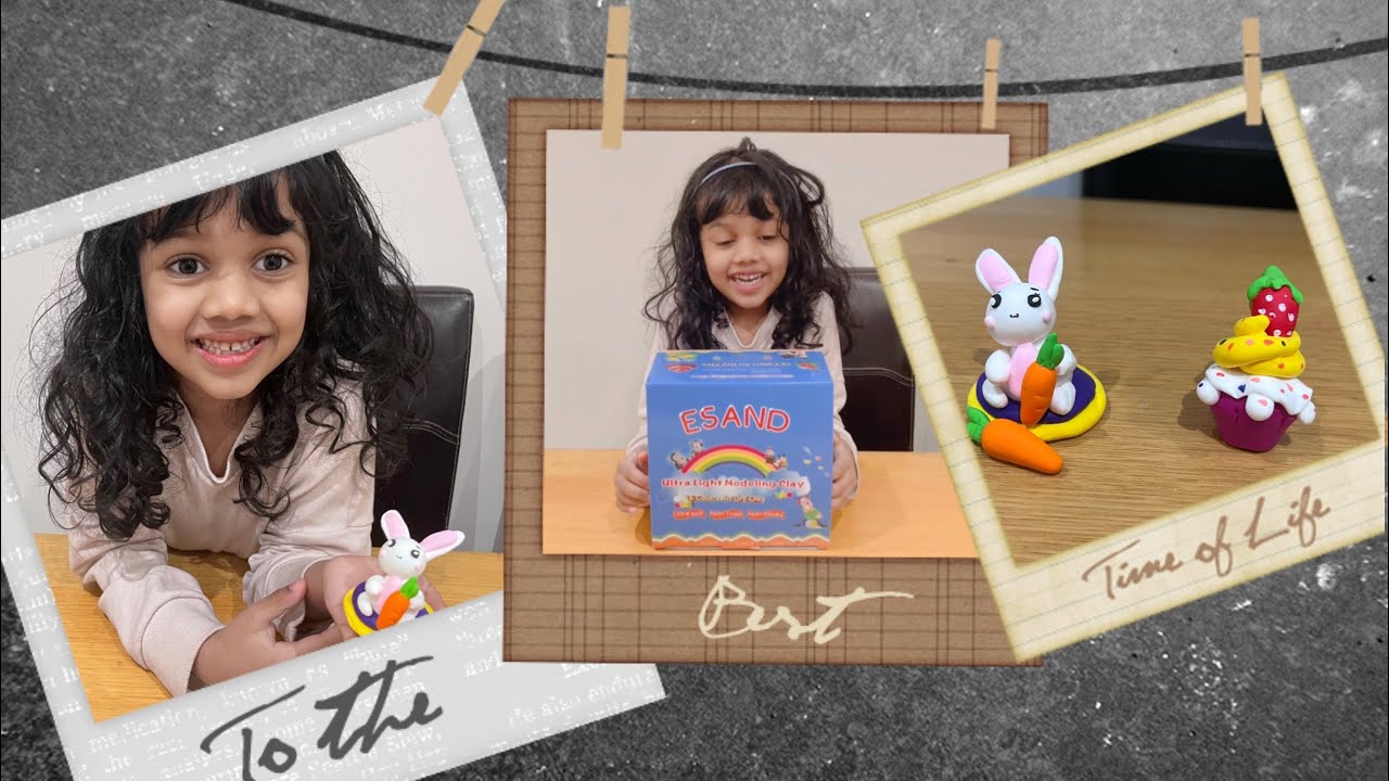 Unboxing air dry clay pack and making some clay figurines - YouTube