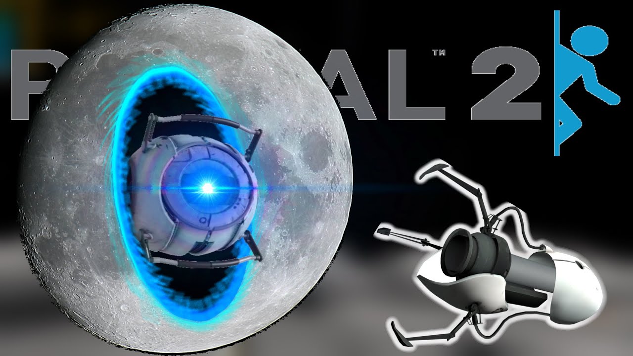 We Shot a Portal on the Moon!! | EP. 19 | Portal 2 Ending Full ...