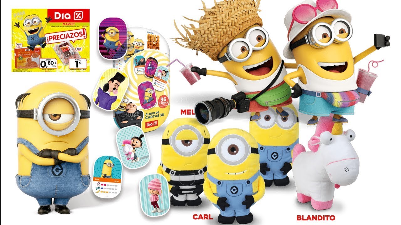 CARTAS MINIONS DIA + Los Minions llegan a DIA - YouTube