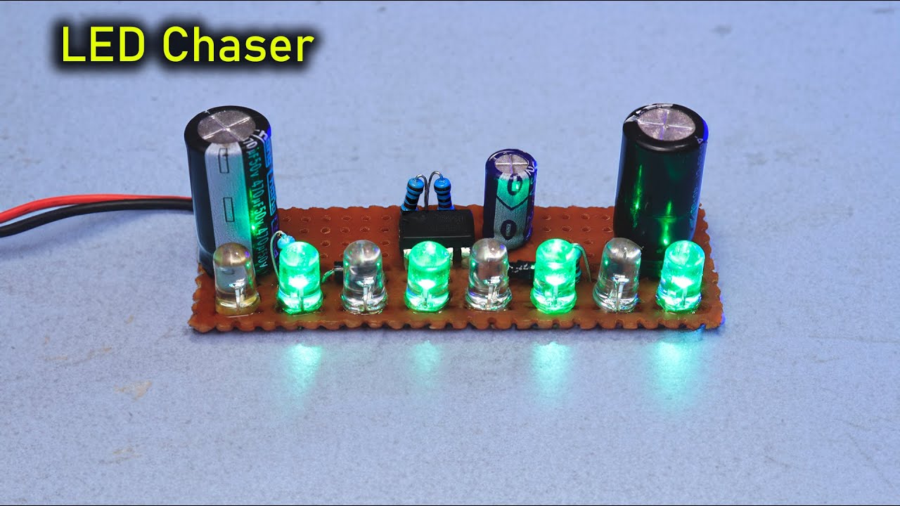555 IC LED Chaser With Fade Effect - YouTube