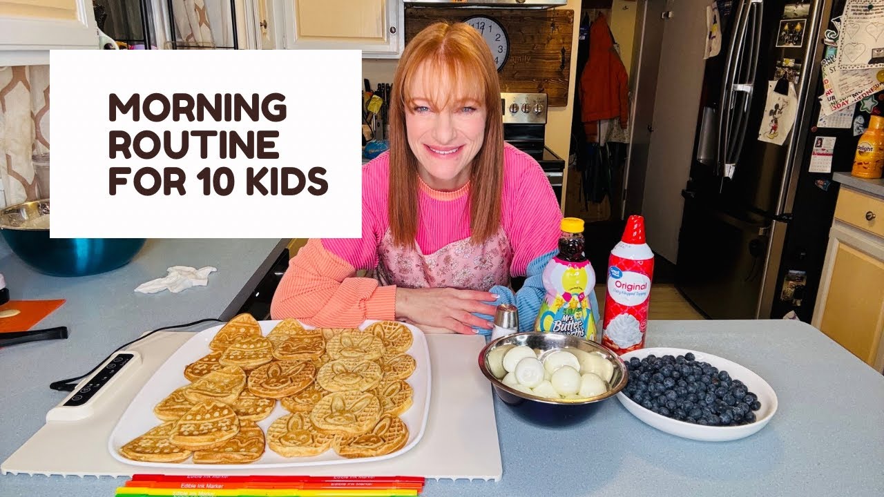 MORNING ROUTINE FOR 10 KIDS - YouTube