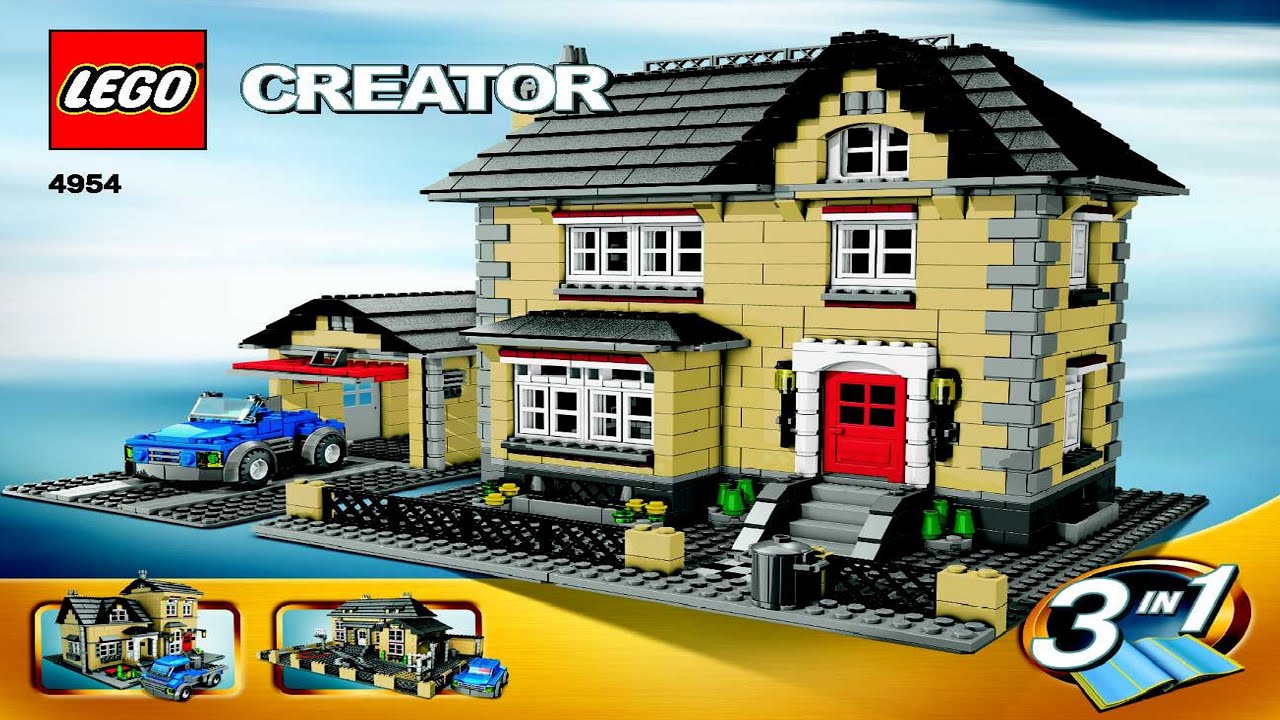 LEGO instructions - Creator - 4954 - Model Townhouse (Book 1) - YouTube