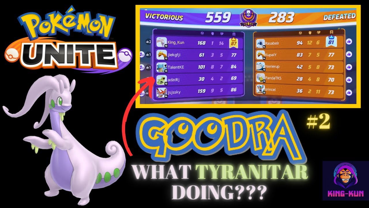 GOODRA GAMEPLAY!! POKEMON UNITE !! KING-KUN - YouTube