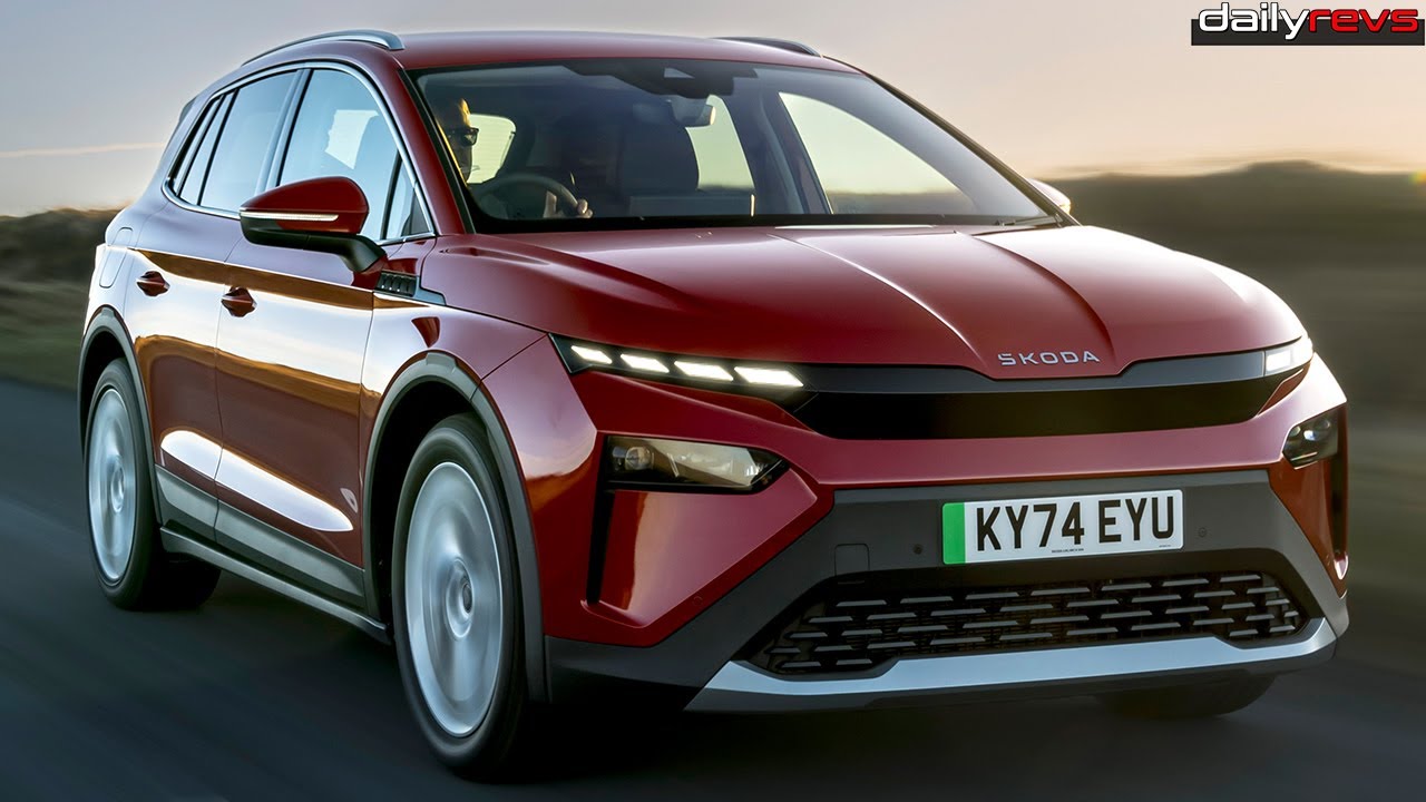 2025 Skoda Elroq Edition 85 | Velvet Red | Driving Dynamics ! - YouTube