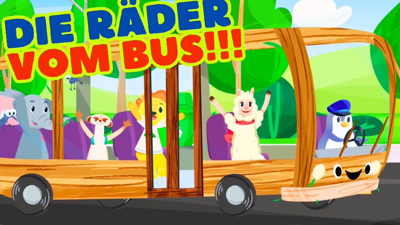 🎶 Die Räder vom Bus 🚍 Kinderlieder zum Mitsingen und Bewegen 🎤 ...