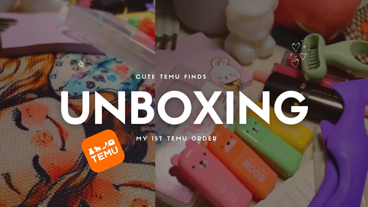 ASMR Temu Haul - Unboxing the Cutest Temu Finds 🧸🎀 | Cute Stationery ...