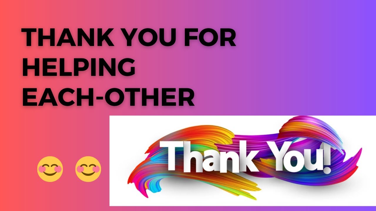 Thank you message to all the Viewers... - YouTube