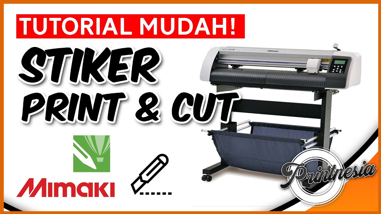 Tutorial Sticker Print And Cut | FineCut Mimaki Corel Draw - YouTube