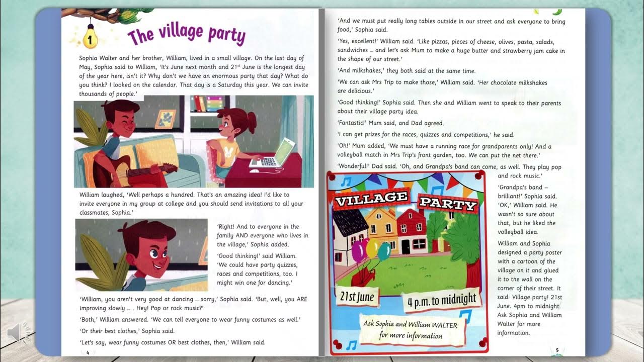 Story fun 5 Story 1 The village party - YouTube