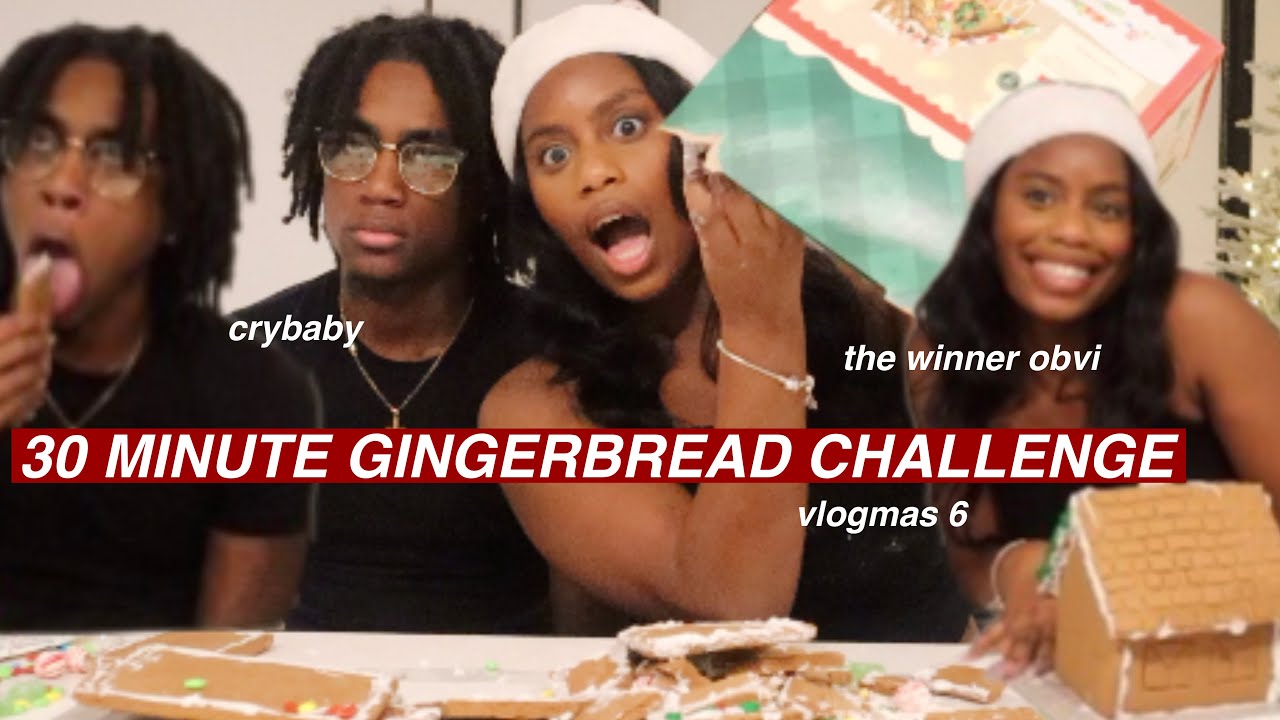 gingerbread house challenge | me vs bestfriend - YouTube