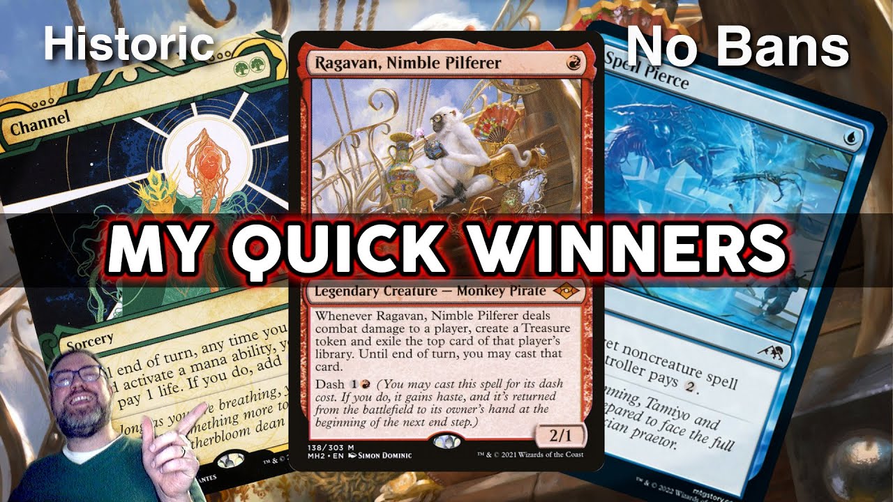 My Top 2 No Bans Historic Event Decks | 🔥🌳 Channel Fireball & 🌊 Mono ...