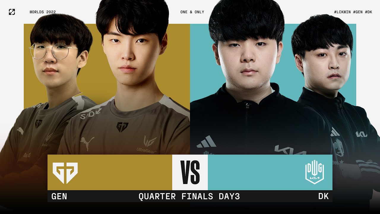 GEN vs. DK 매치 하이라이트 | Quarter Finals | 10.23 | 2022 월드 챔피언십 - YouTube