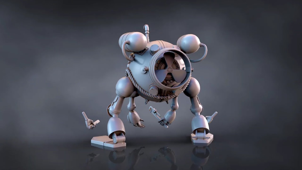 Modelkit - DEEP DIVING MECH - Front 46 - YouTube