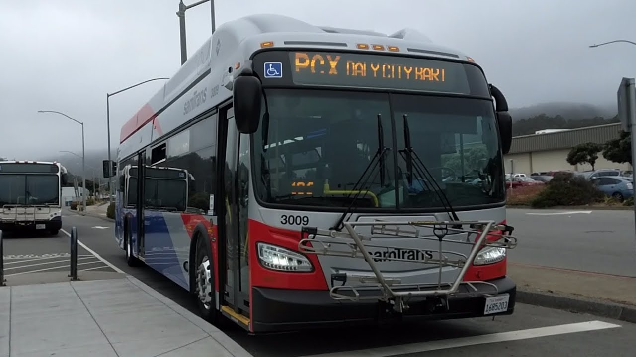 SamTrans 2023 New Flyer XHE40 #3009 on Route PCX - Full Route ...