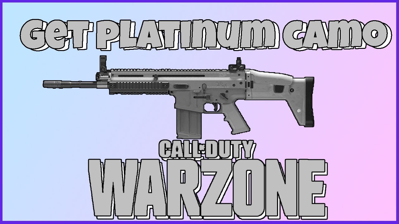 Fastest way to get the platinum camo in warzone/multiplayer - YouTube