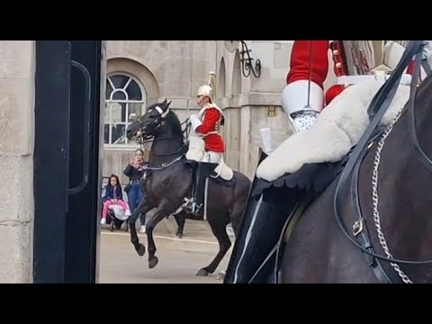 Horse dancing changing of the guard #horseguardsparade - YouTube