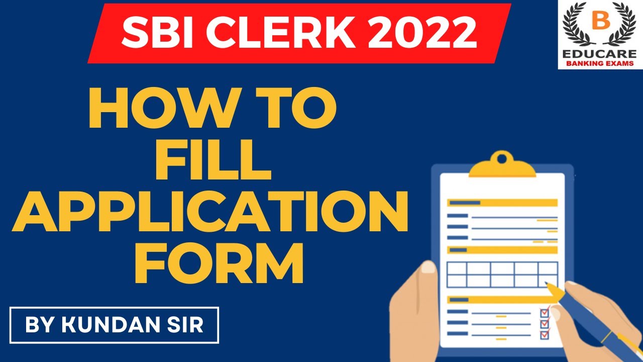 How to fill Application form | SBI CLERK 2022 | Job in State Bank of ...