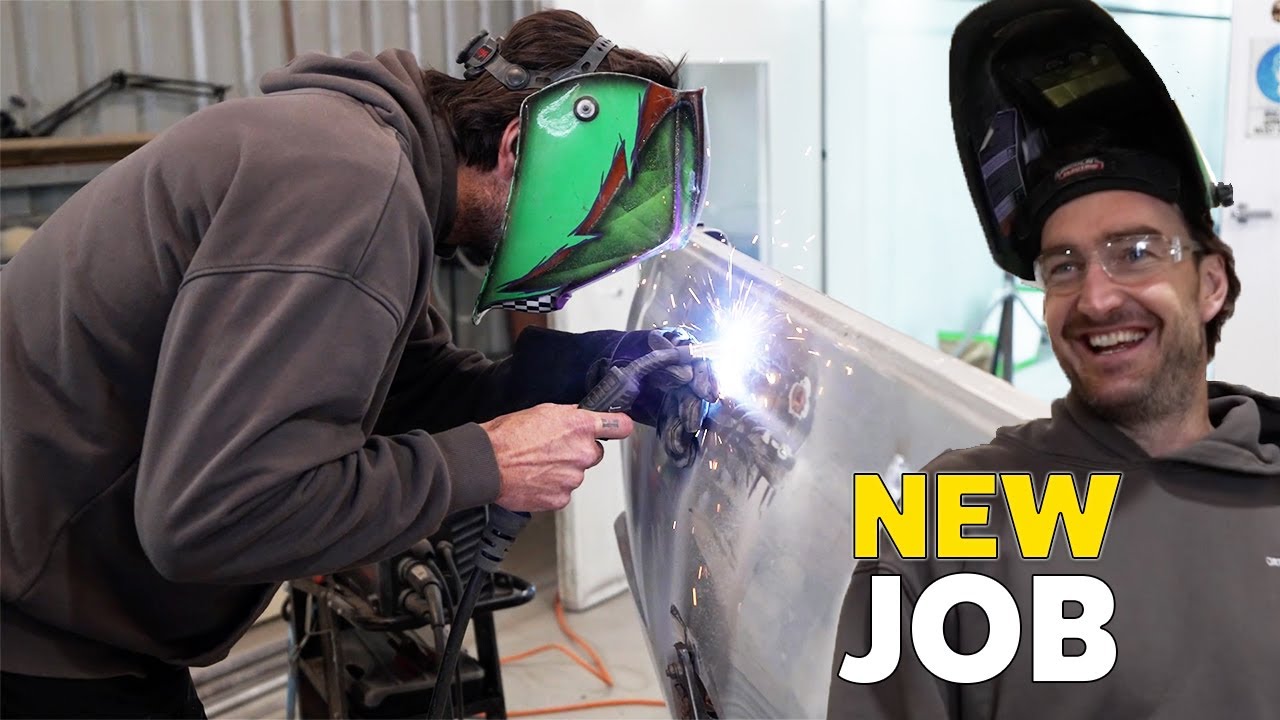 Panel Beater for a Day! Transforming the Ford XR6 Giveaway Car! - YouTube